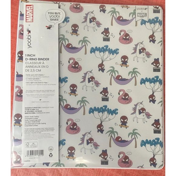 Other | Marvel Spiderman Baby Binder Folders Nwt School Supplies Office ...